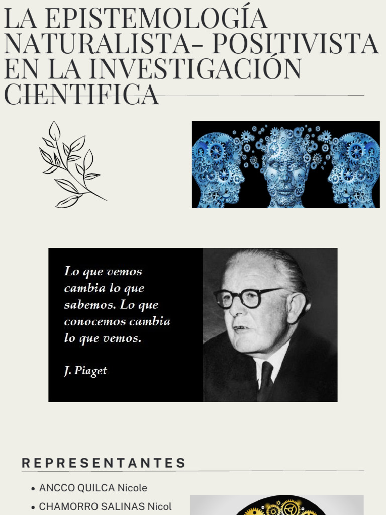 Epistemología Naturalista-Positivista | PDF | Positivismo | Conocimiento
