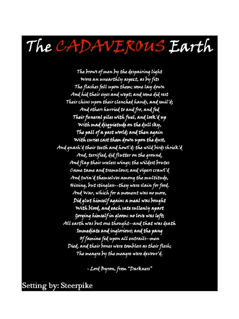 The Cadaverous Earth | PDF | Nature