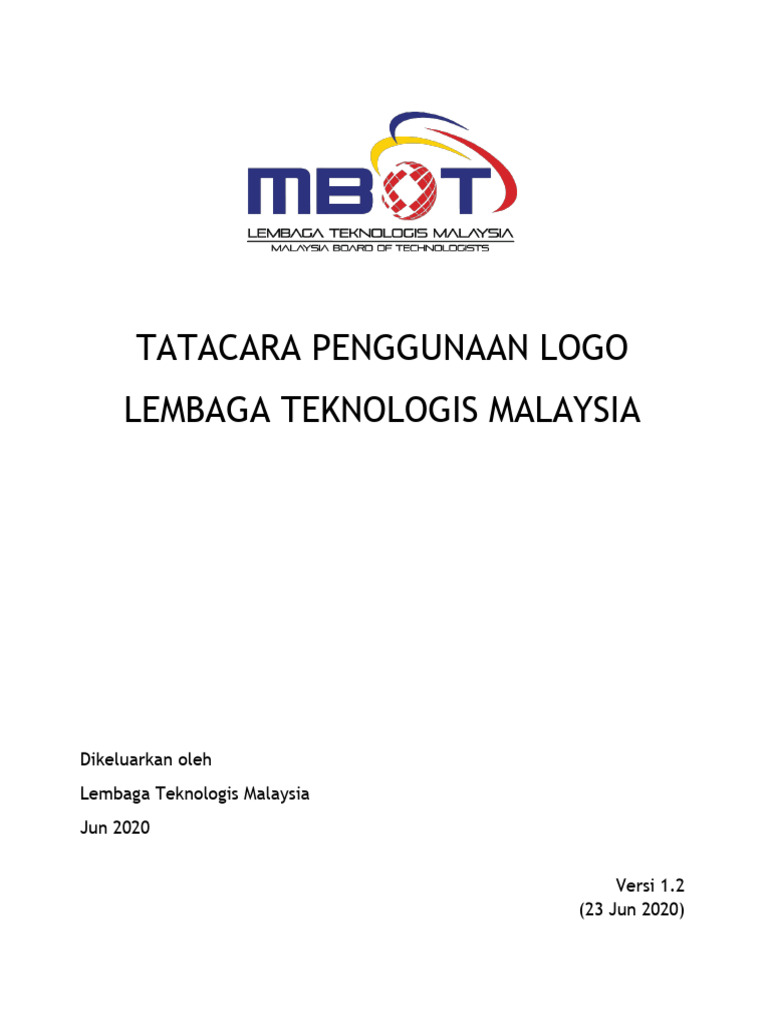 Tatacara Penggunaan Logo Mbot | PDF | Komputer