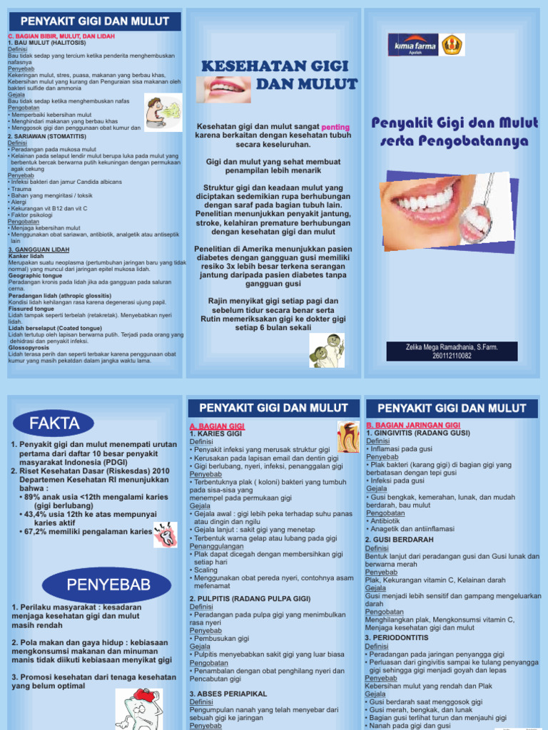 Brosur Kesehatan Gigi Dan Mulut | PDF