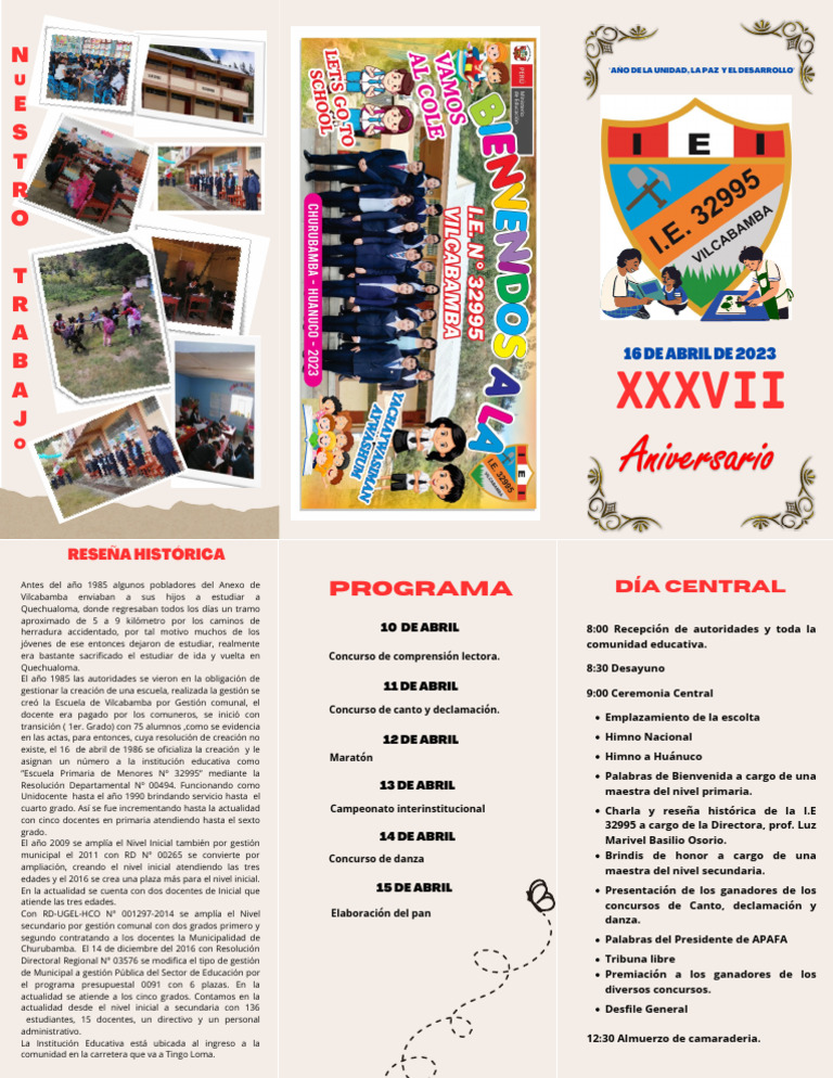 Tríptico de aniversario | PDF