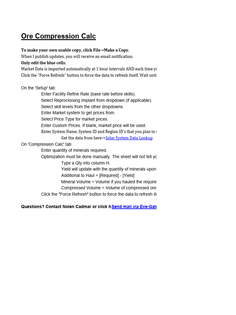 Copia de Ore Compression Calc (Mosaic) | PDF