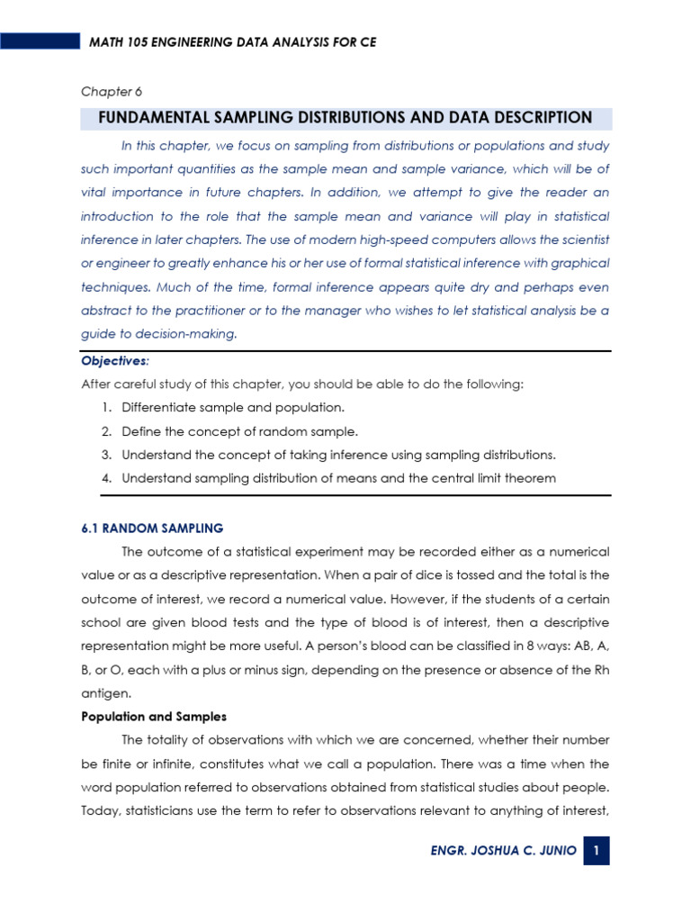 Chapter 6 | PDF | Statistics | Variance