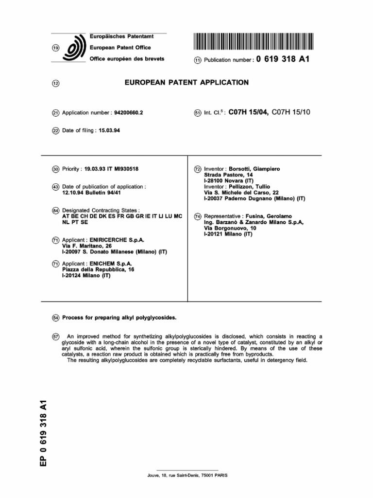 Improved Alkyl Polyglucosides Synthesis | PDF | Carbohydrates | Filtration