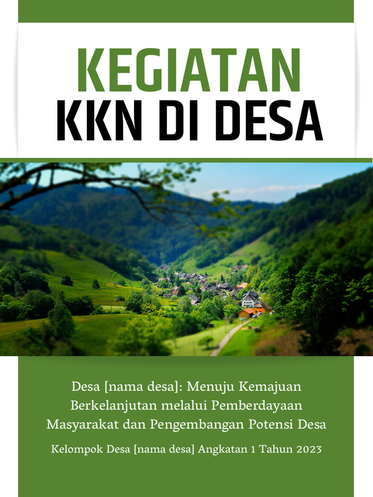 TEMPLATE Booklet Profil Dan Potensi Desa | PDF