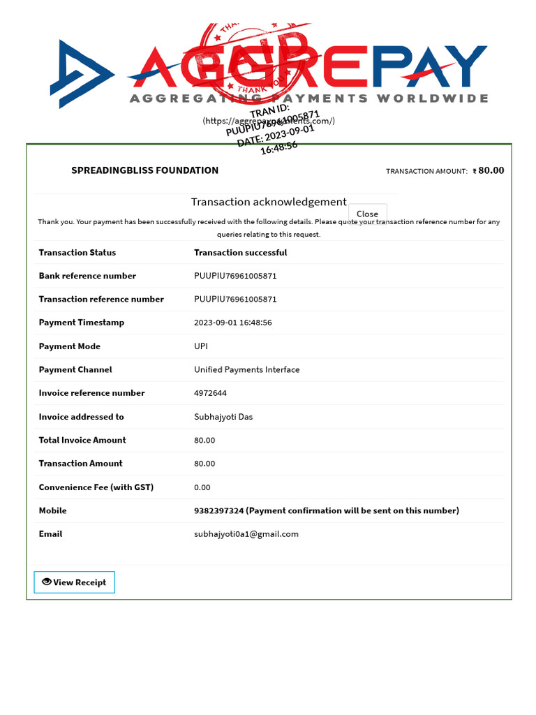 AggrePayPayments Payment Response | PDF