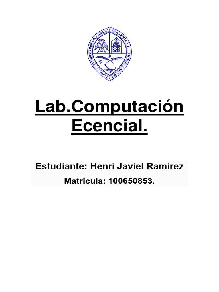 Laboratorio de Computacion Esencial. 6.3 | PDF