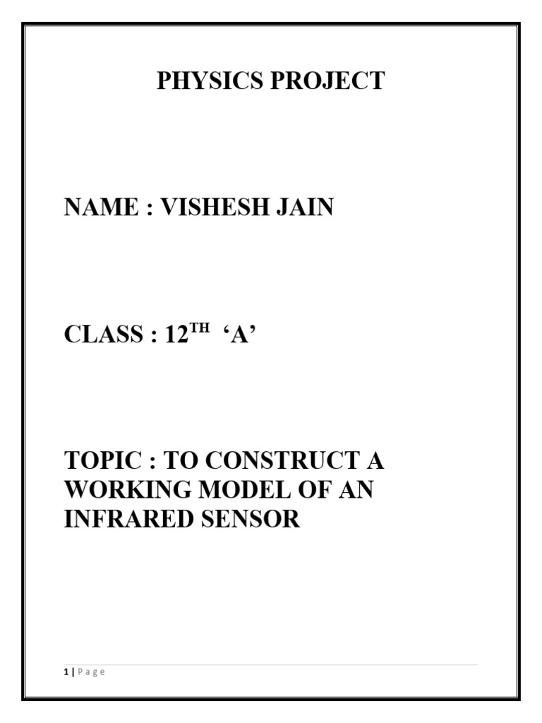 Physics Project | PDF