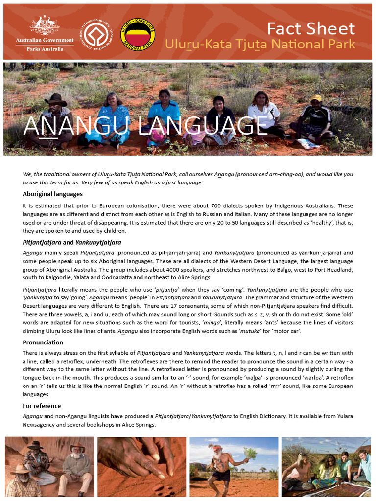 Anangu Language and Pronunciation Guide | PDF | English Language ...
