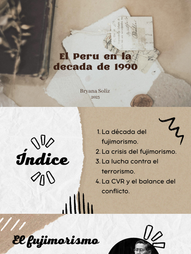 El Peru en La Decada de 1990-Comprimido | PDF