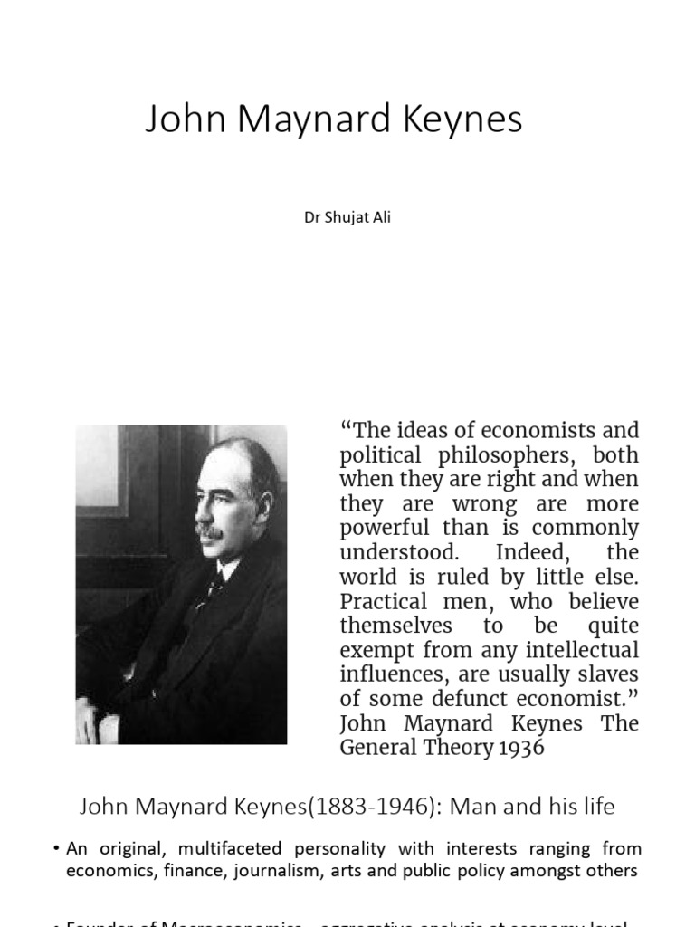 John Maynard Keynes Shareable Version | PDF