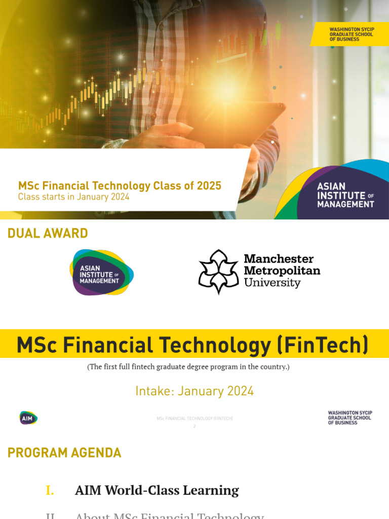 MSC Financial Technology (FinTech) 2025 Specifics | PDF | Annual ...