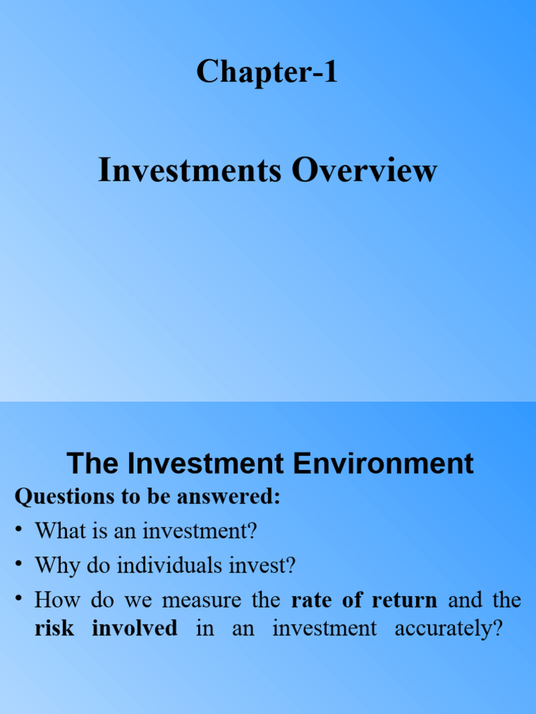 Invt FM 1 Chapter-1 | PDF