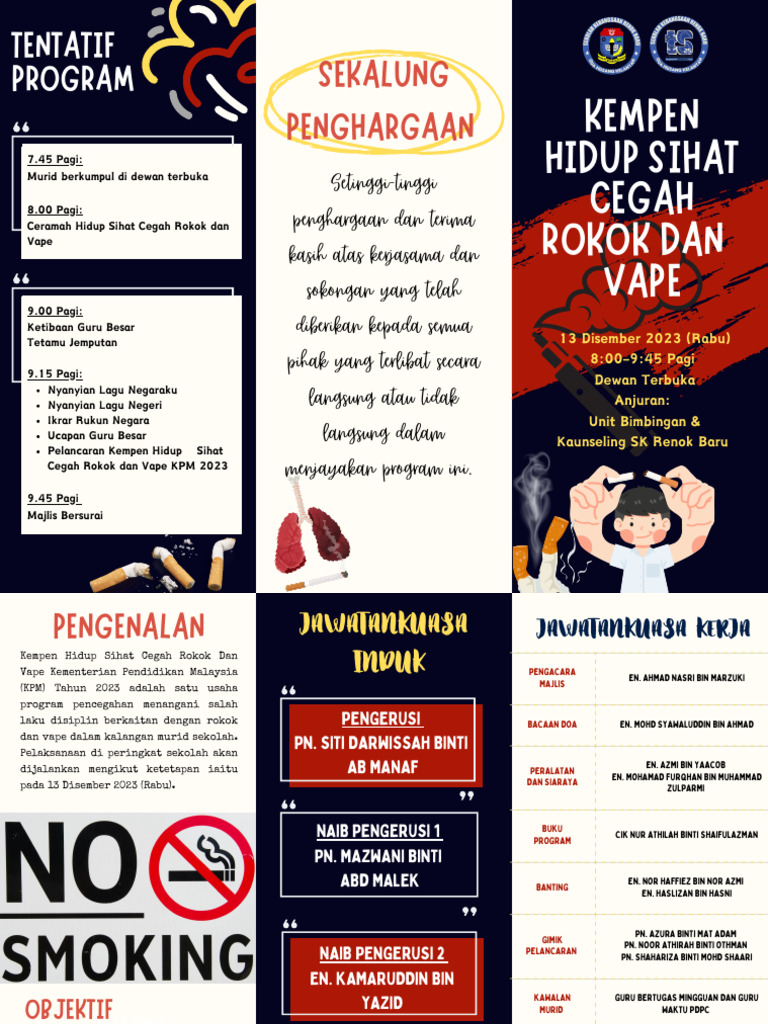 Buku Program Kempen Cegah Rokok Dan Vape | PDF