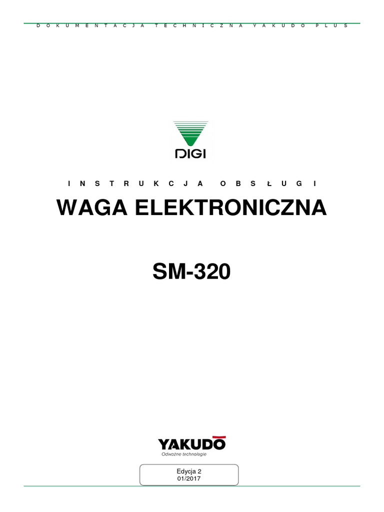 DIGI SM320 Instrukcja Obslugi | PDF