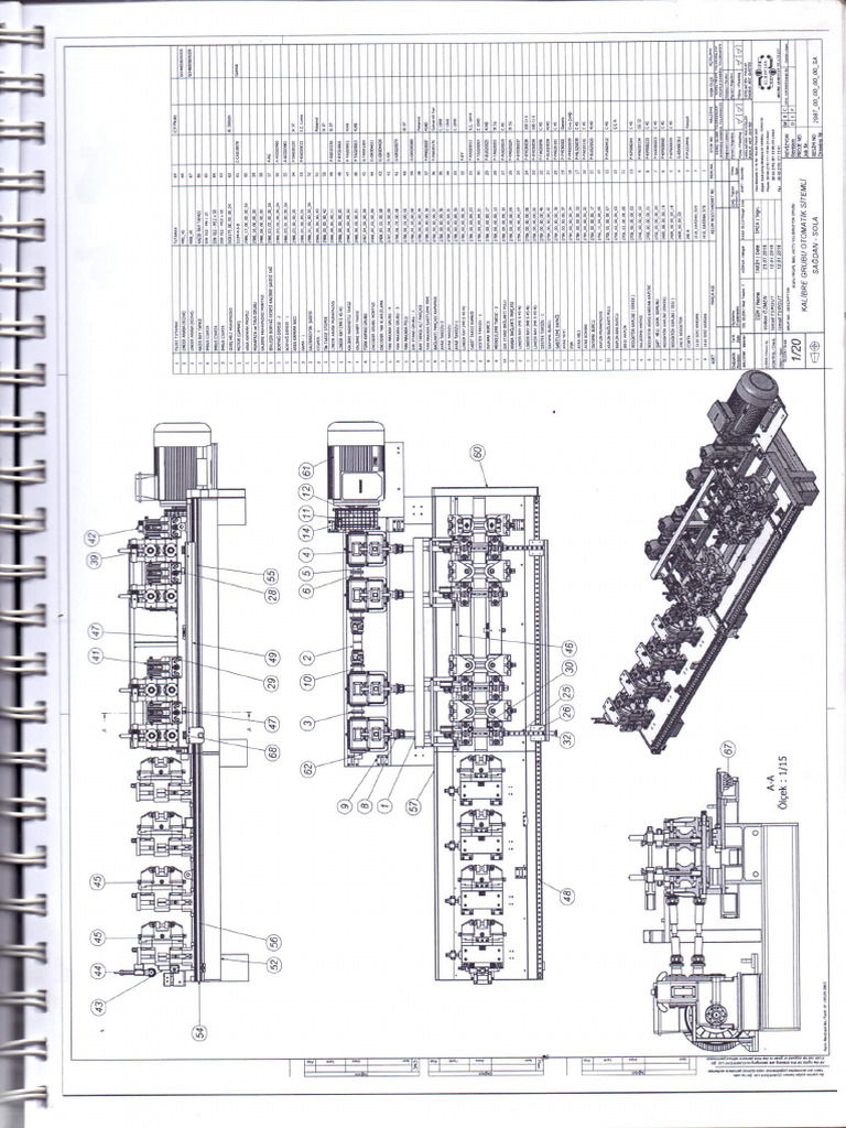 Machine Position Drawings | PDF
