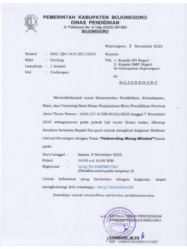 Undangan Webinar | PDF Undangan Webinar | PDF