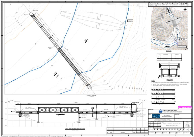 Bridge Layout Plan for Dibang Project | PDF