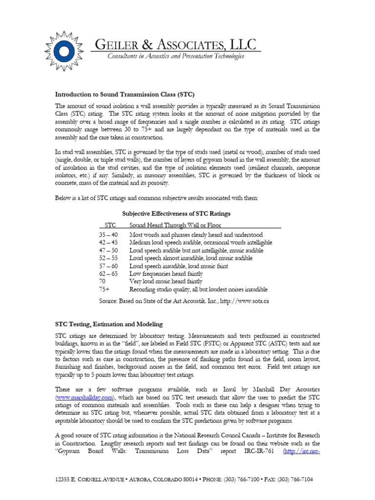 STC Introduction | Download Free PDF | Building Engineering | Building ...
