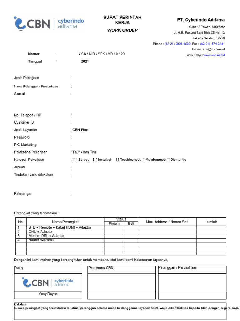 Spk Kosong Pdf