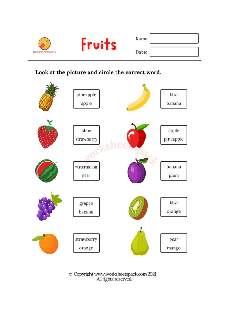 Fruits Latihan | PDF