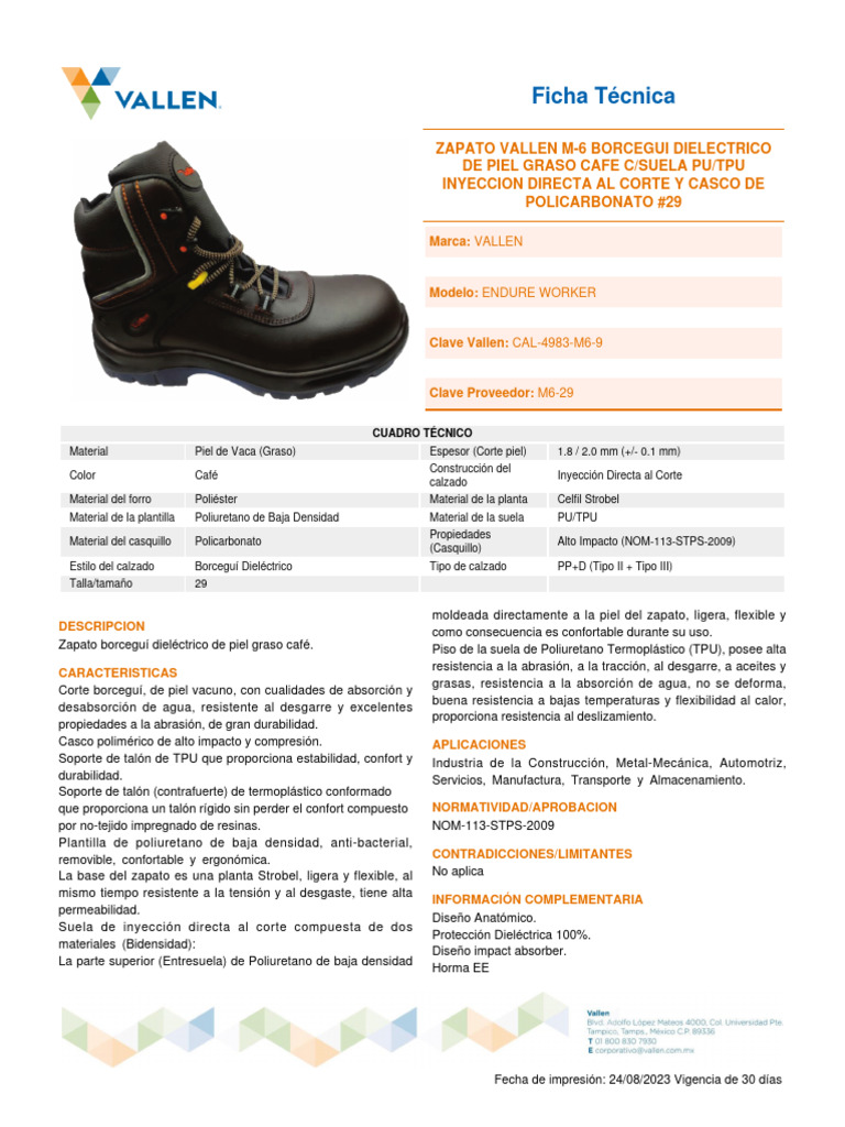 Cal-4983-M6-9 Zapato | PDF