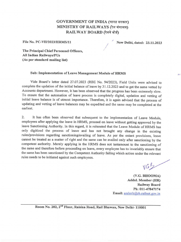 Leave Module Updation and Vetting | PDF