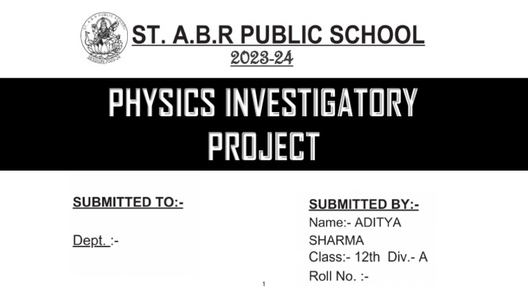 Project Physics Front Pge | PDF