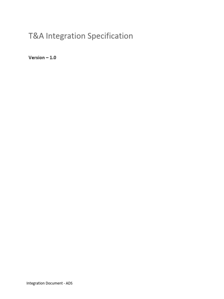 Integration Doc-2 | PDF | Representational State Transfer | Parameter (Computer Programming)