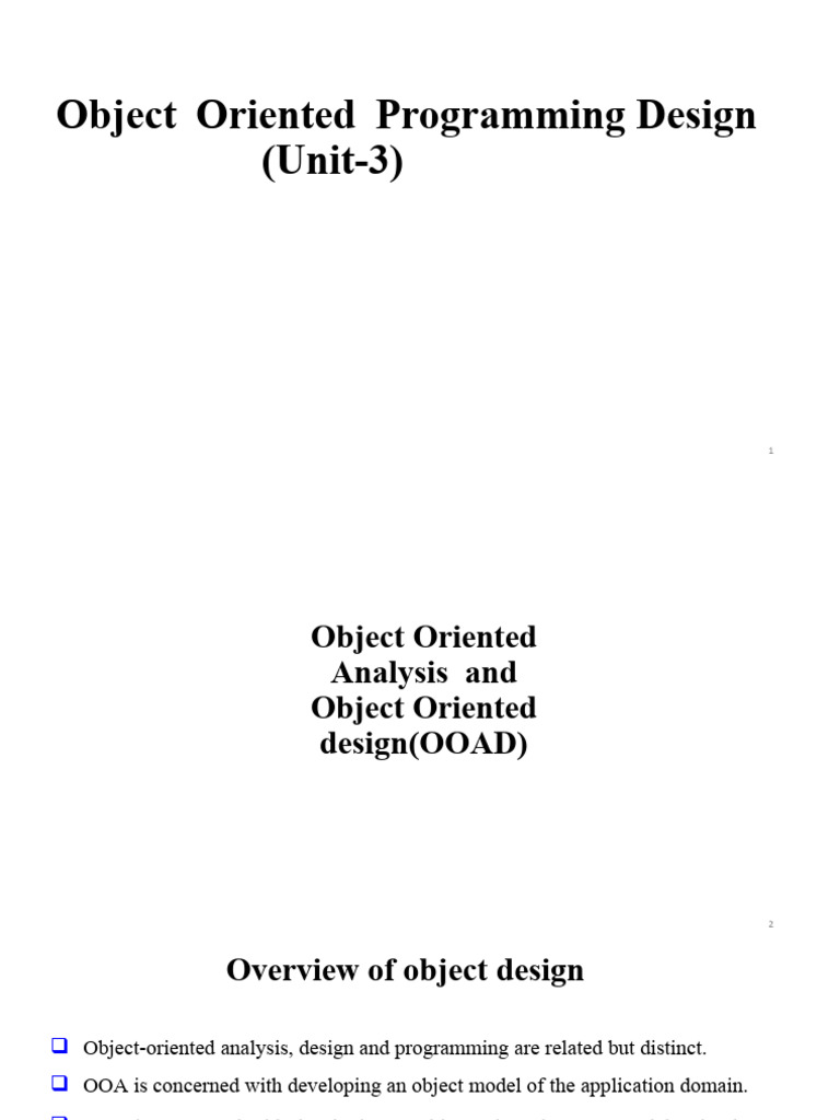 Unit-3 PPT Notes | PDF | Object Oriented Programming | Class (Computer ... Unit-3 PPT Notes | PDF | Object Oriented Programming | Class (Computer ...