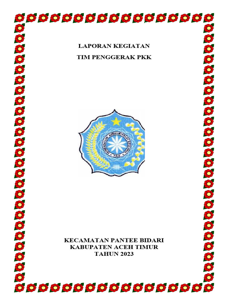 Laporan Tahunan PKK Pantee Bidari 2023 | PDF