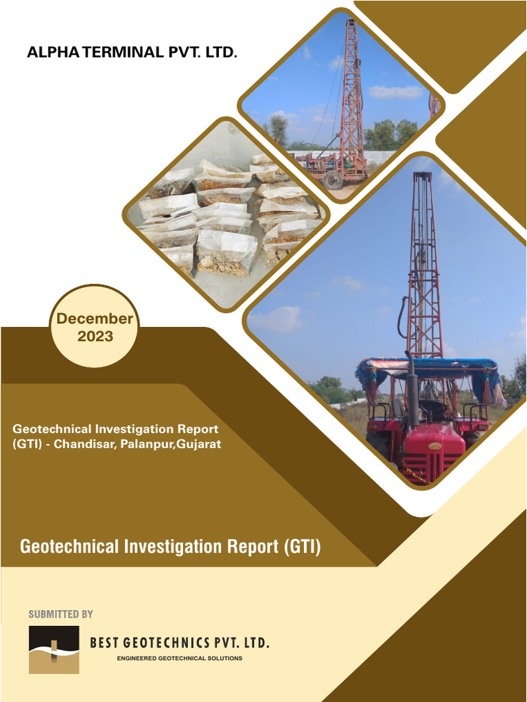 Alpha Terminal Pvt. LTD.: Geotechnical Investigation Report (GTI) | PDF ...