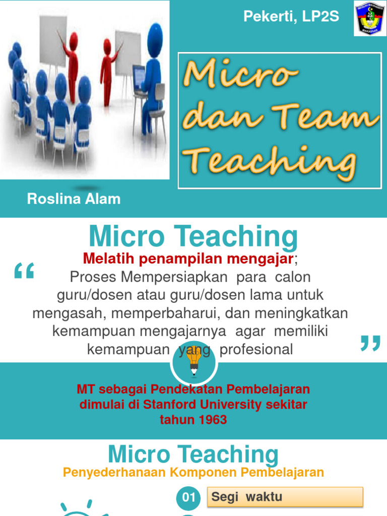Micro Teaching dan Team Teaching Efektif | PDF | Karier & Perkembangan | Pengembangan Diri