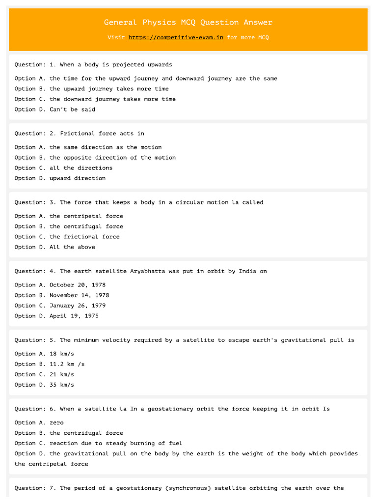 General Physics | PDF