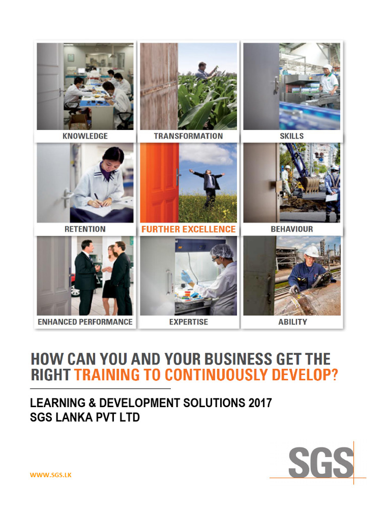 SGS-SSC-Training Prospectus 2017 | PDF