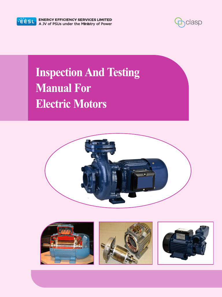 Electric Motors Inspection Manual | PDF | Electric Motor | Alternating Current
