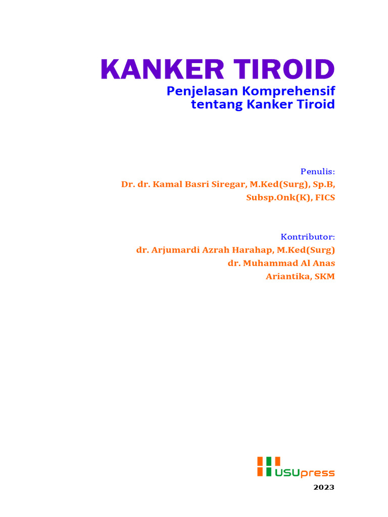 Kanker Tiroid - Layout USU PRESS | PDF | Pengembangan Diri | Kesehatan Holistik