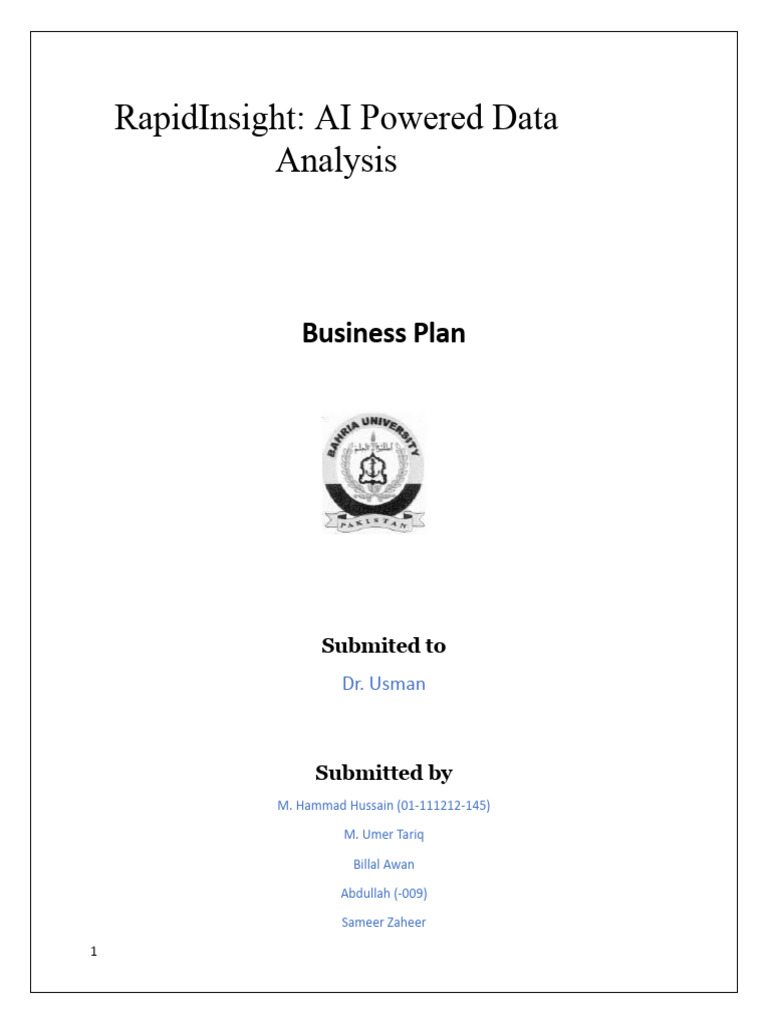 Business Proposal | PDF | Data Analysis | Analytics