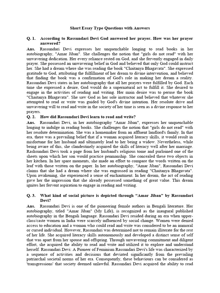 Rassundari Devi's Journey to Literacy | PDF