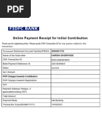 National Pension Scheme (NPS) Receipt | PDF