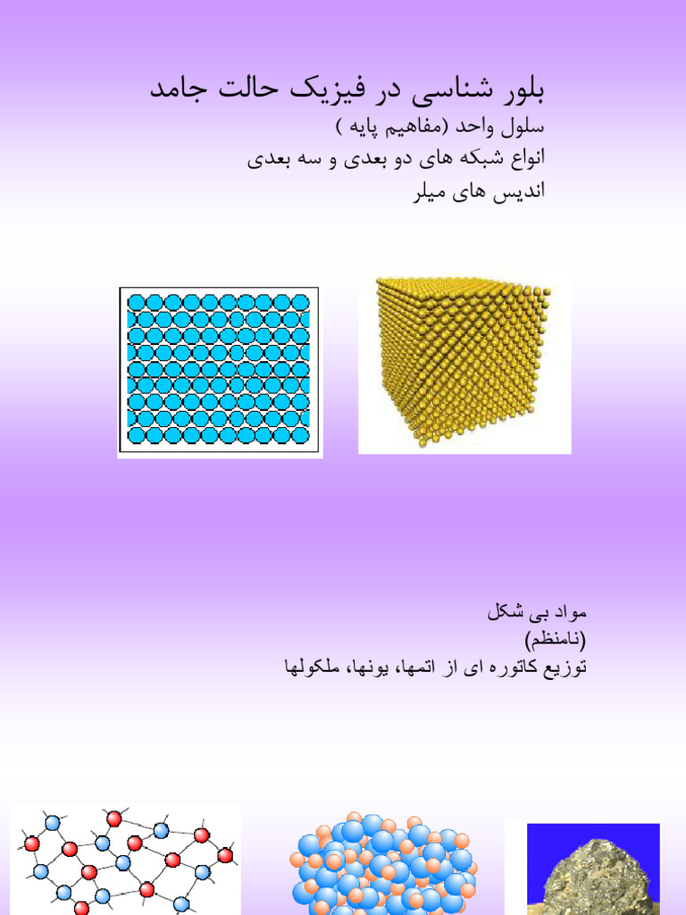 Crystallography For Solid State Physics | PDF