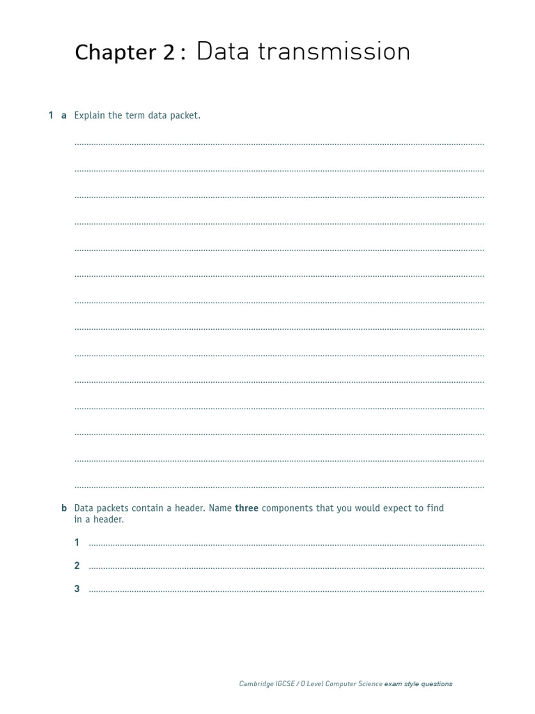 WB Chapter 2 Data Transmission | PDF | Usb | Error Detection And Correction