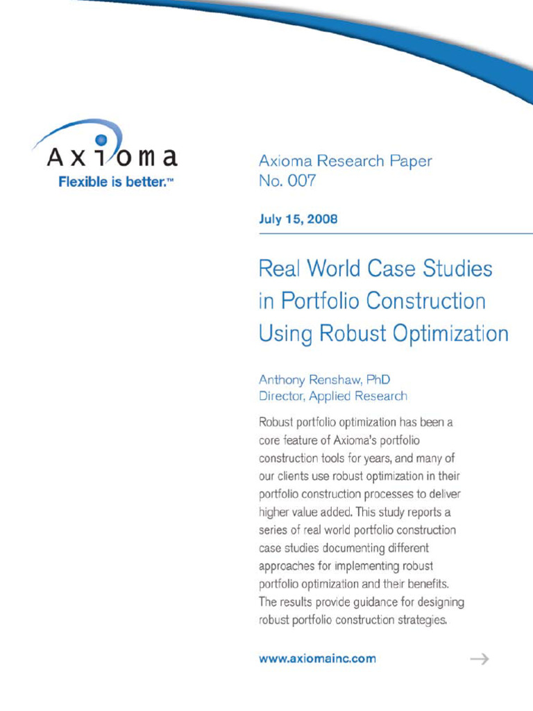 Robust Optimization | PDF