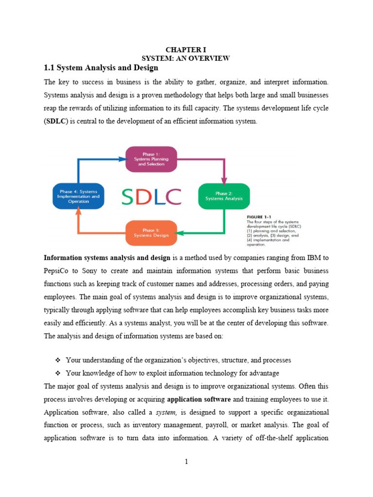 Sad Chapter 1 | PDF | System | Information System