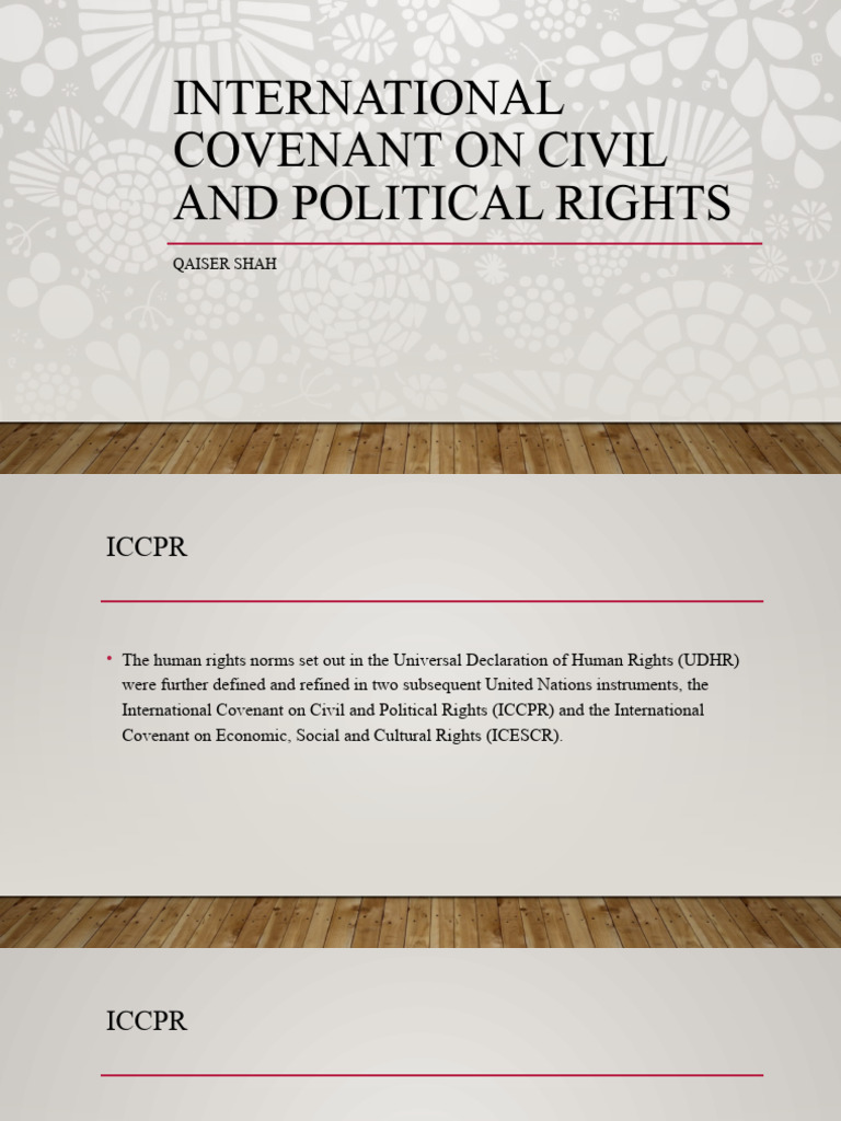 ICCPR | PDF | Human Rights | Treaty