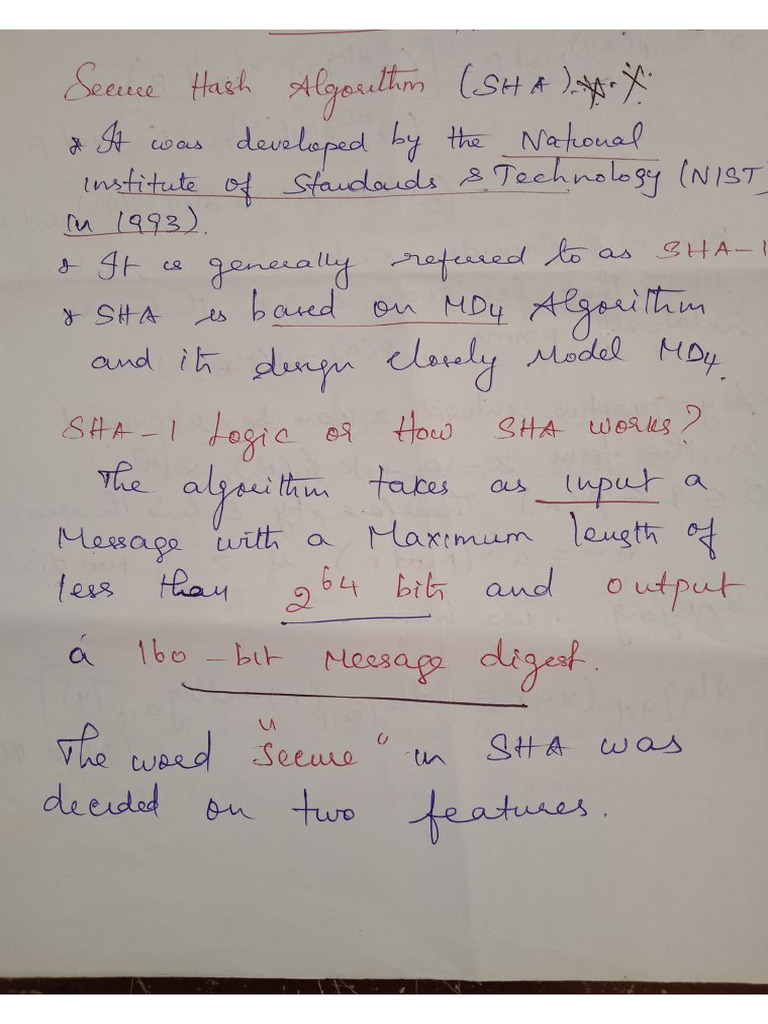 SHA. Algorithm | PDF