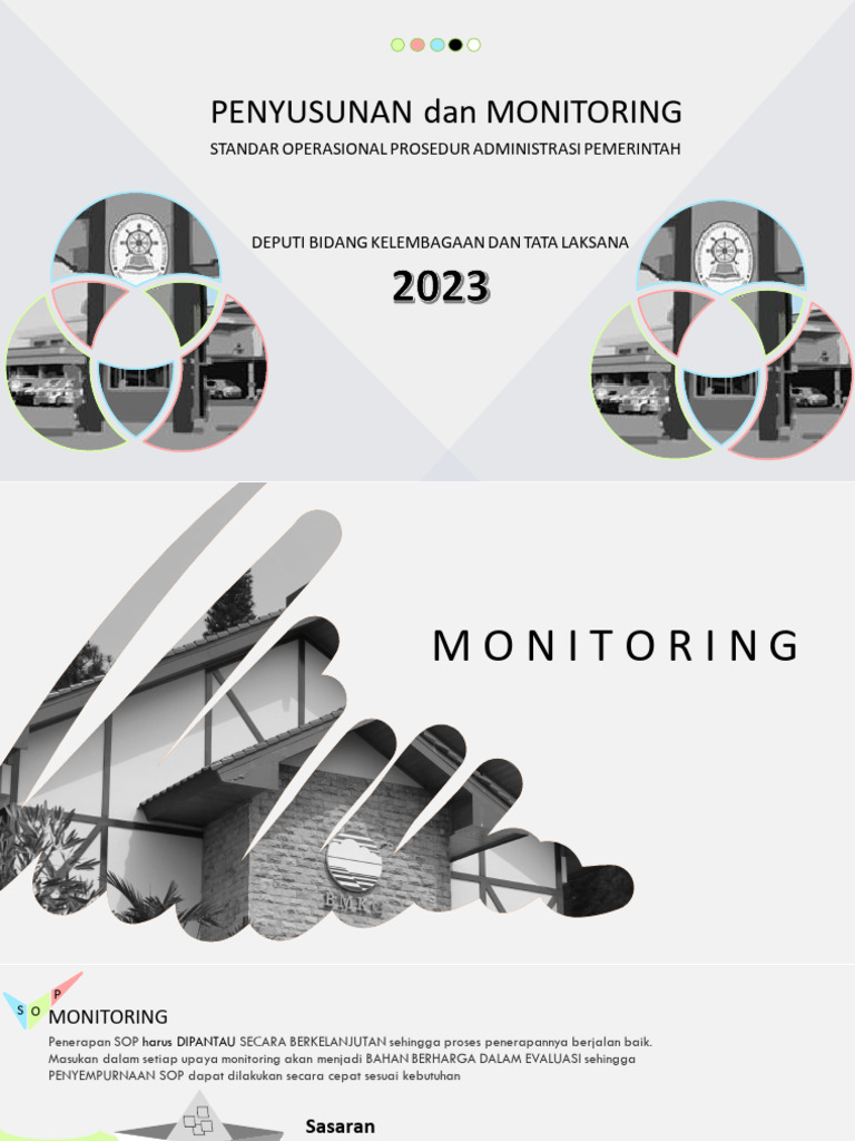 Paparan Monitoring SOP Administrasi Pemerintah | PDF