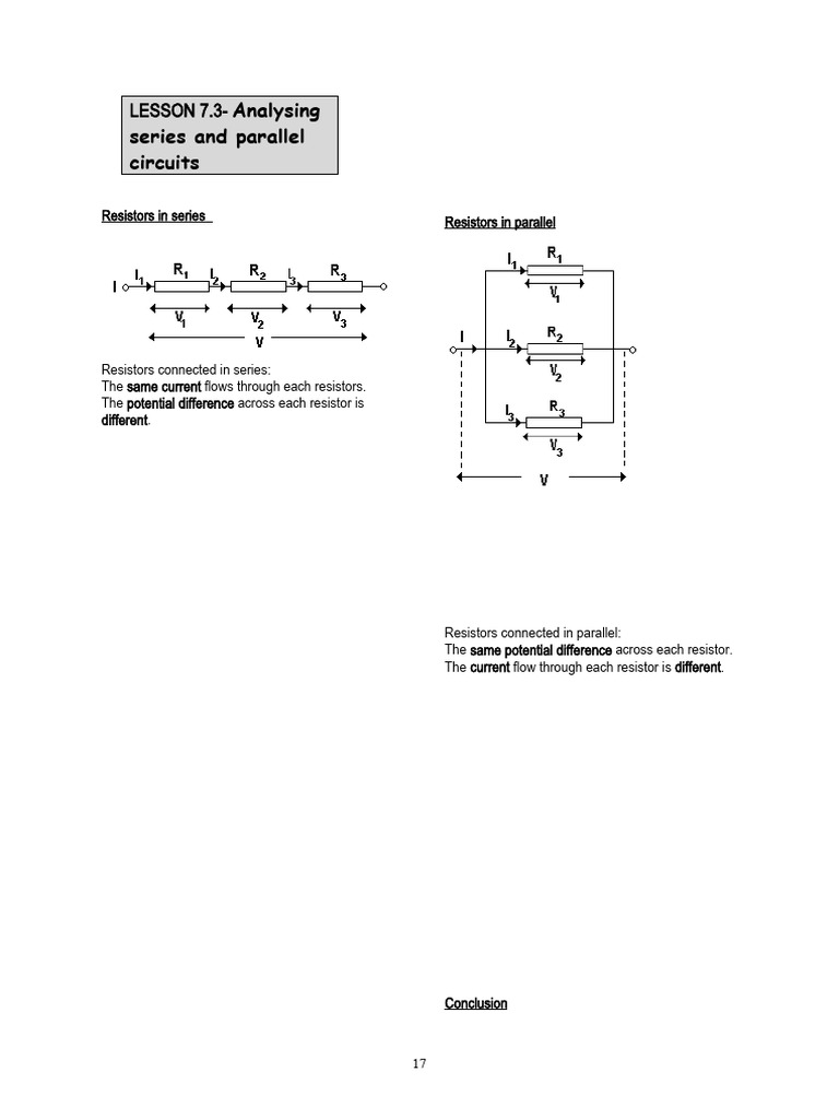 PKP Lesson 7.3 Series & Parallel Circuit | PDF | Series And Parallel Circuits | Electrical ...