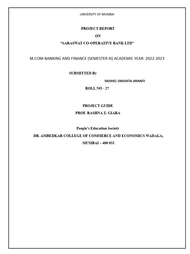 Project Banking Regukation in India | PDF | Banks | Literature Review