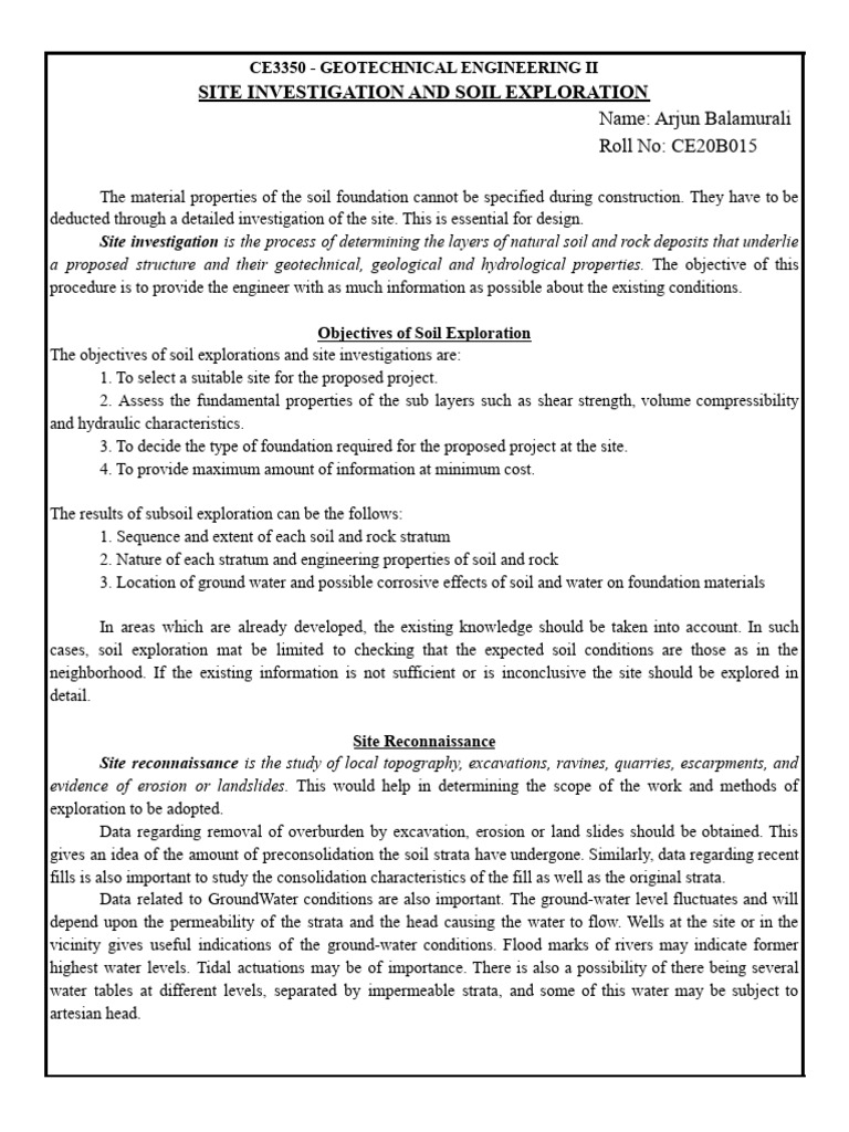 Soil Investigation Methods in Engineering | PDF | Earth Sciences ...